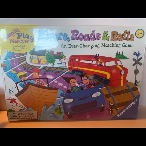 Melissa & Doug | Toys | Rivers Roads Rails Matching Game Ravensburger ...